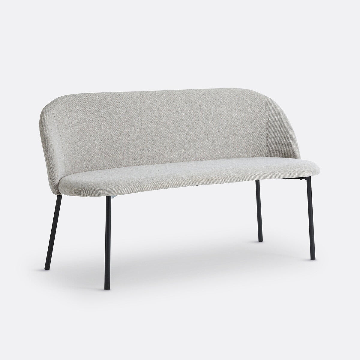 Banquette de table 2 personnes, Nordie - Beige chiné - taille unique ...