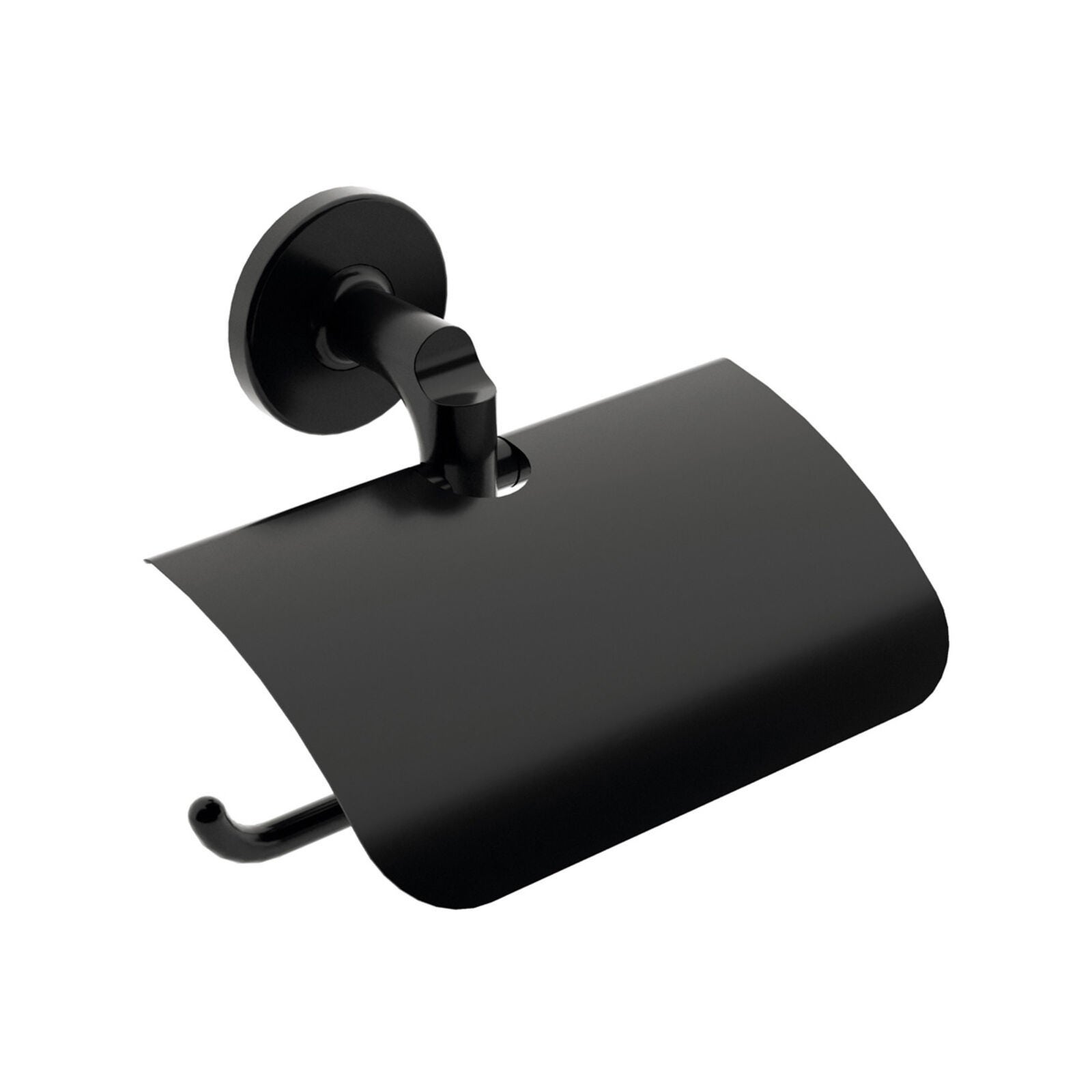 Lineabeta - Porte-rouleau de toilette couvert Sbecà en laiton noir ...