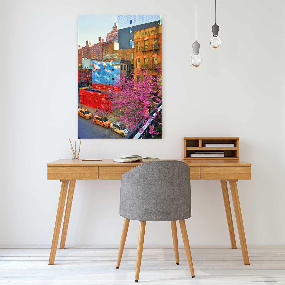 Tableau new york street art in manhattan - 40x60cm | Leroy Merlin