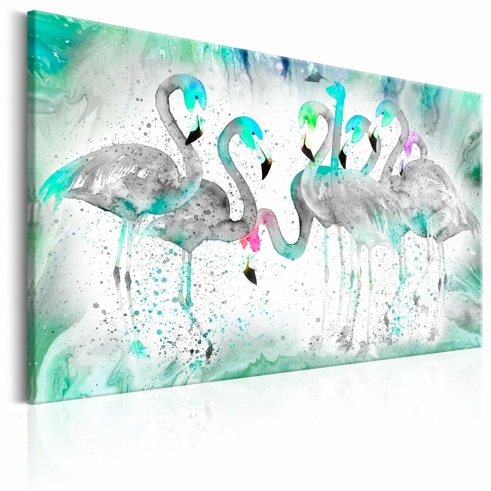 Tableau flamants turquoise | Leroy Merlin