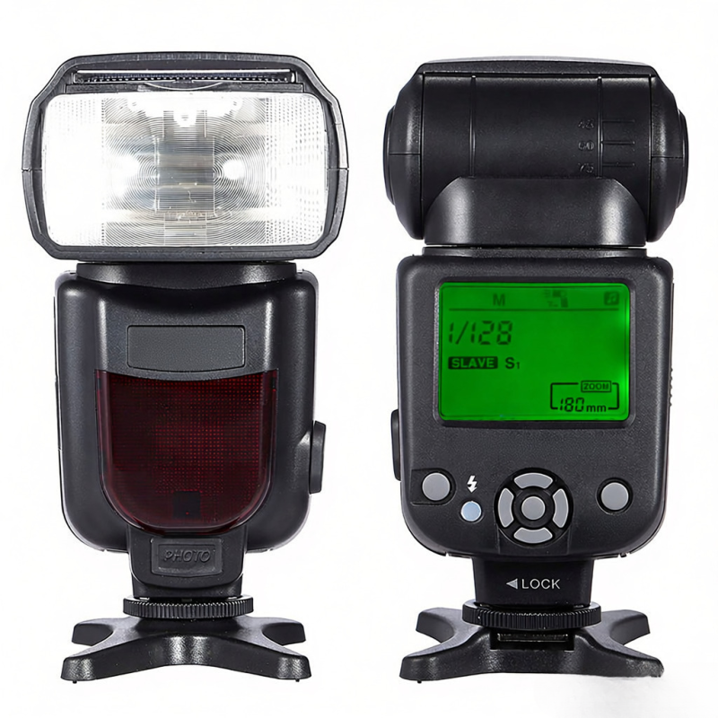 Flash Speedlite AD-960II universal con pantalla LCD, número guía 54 ...