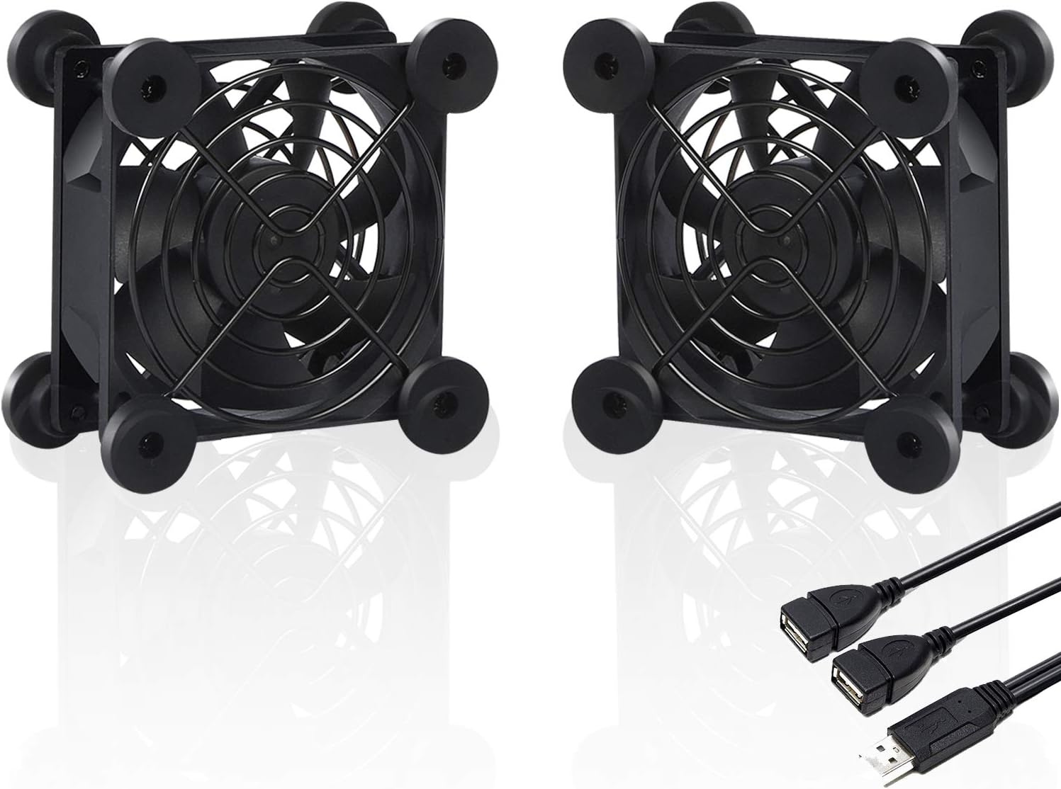 Ventilador de 80 mm con alimentación USB, silencioso, para ...