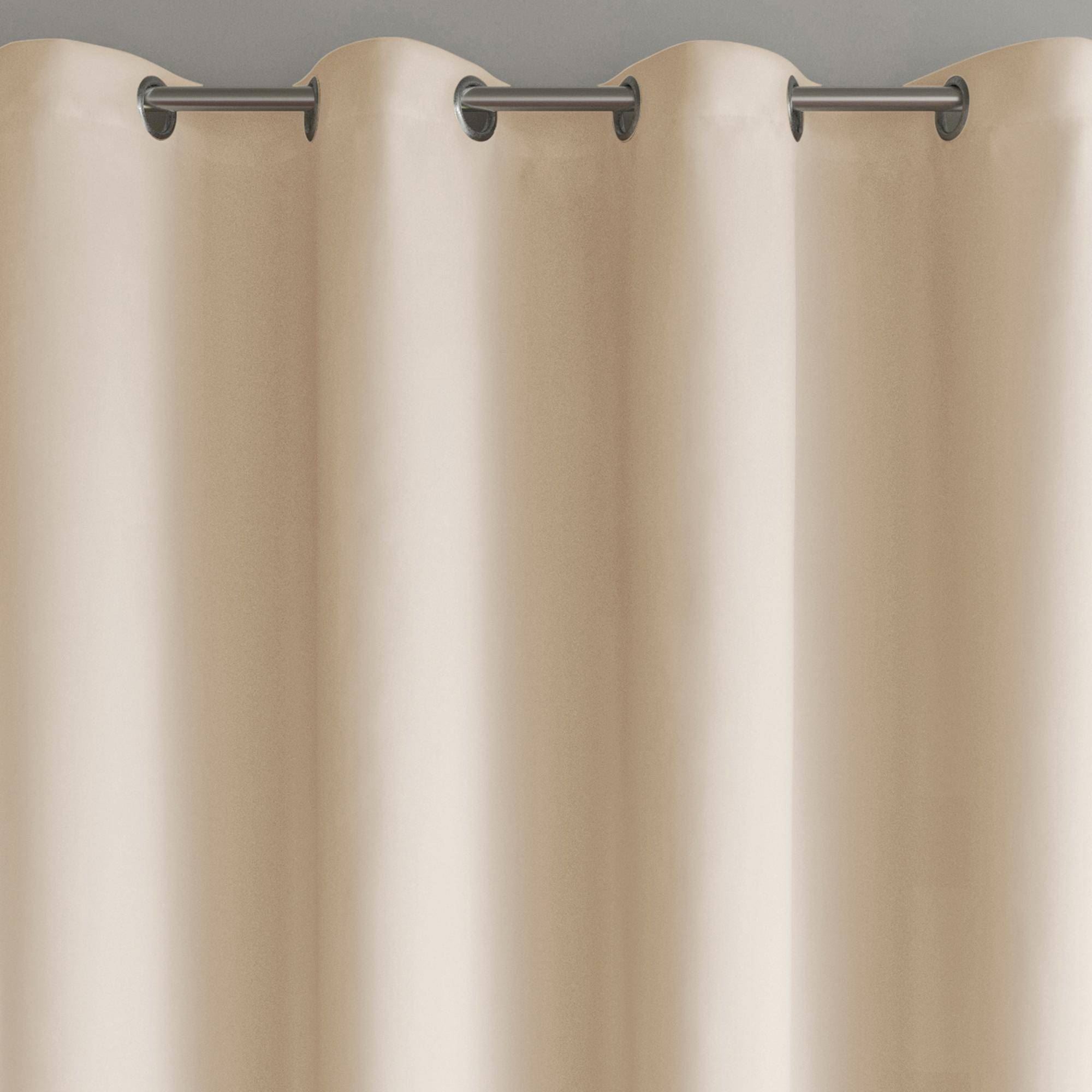 Lot de 2 rideaux occultant DREAMZ 135x260 naturel en polyester | Leroy ...