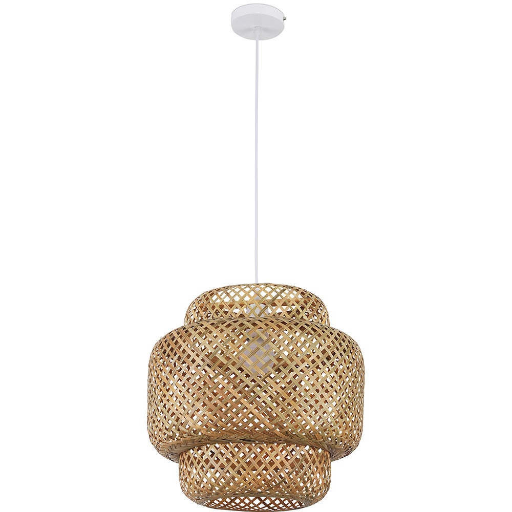 Lampadario Design Boho Bali in bambù - Serena | Leroy Merlin