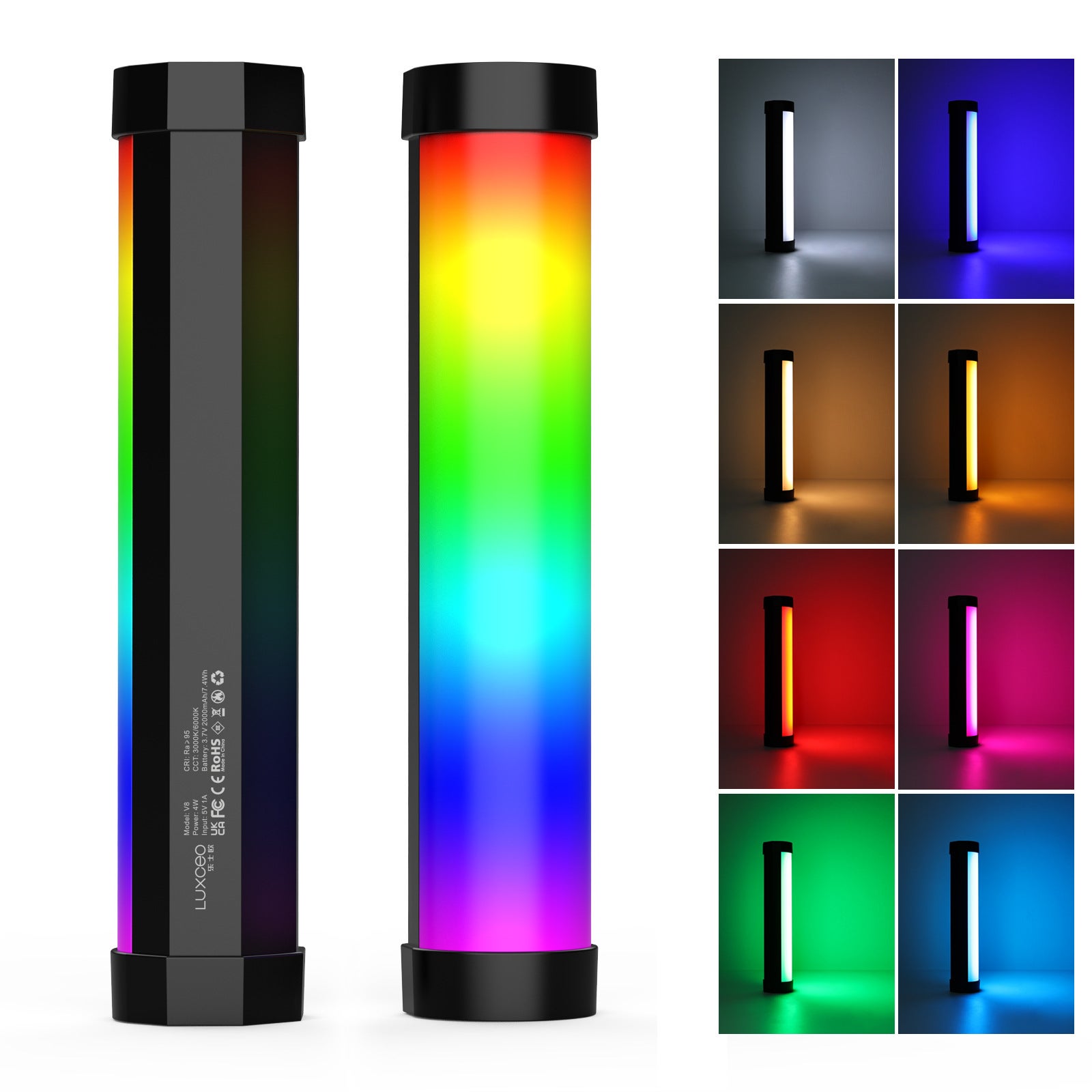 Bâton LED RGB Photo CRI95+ 2000mAh 3000K/6000K | Leroy Merlin