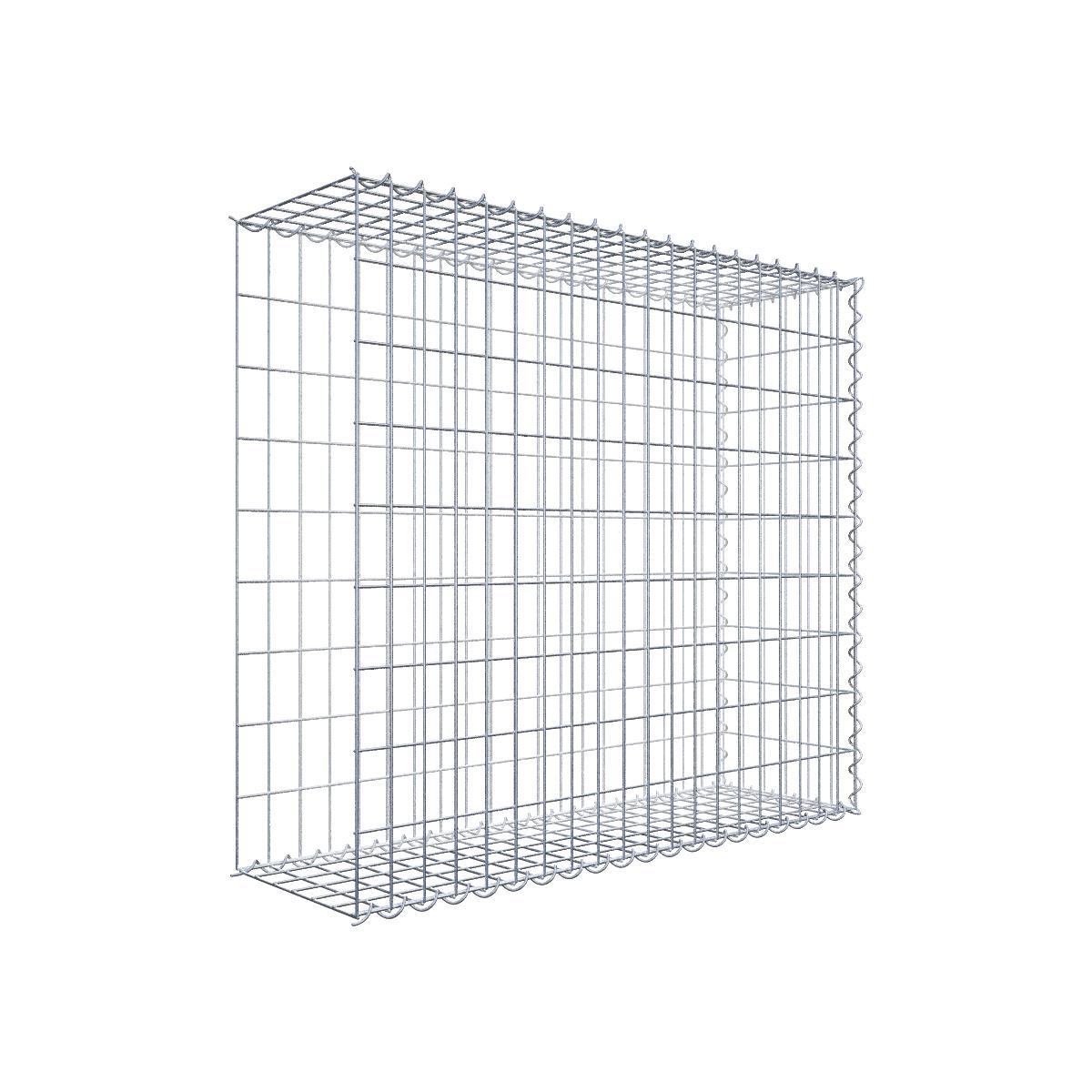 Gabiona - Gabion à monter en longueur 100 cm x 90 cm x 30 cm (L x H x P), maille 5 x 10 cm ...