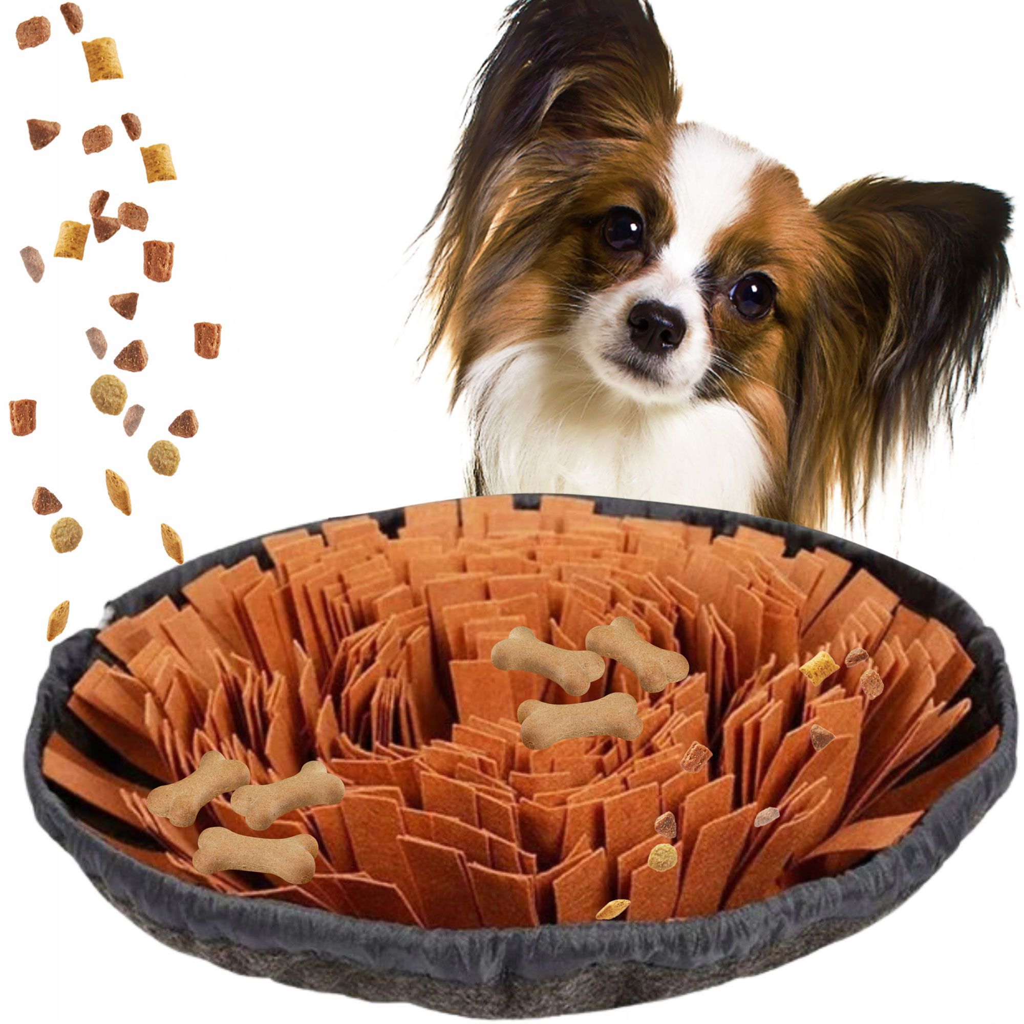 Nuuskmatt Tutumi, PuppyJoy Pj-095 Orange Grey - 48x48x10cm | Leroy Merlin