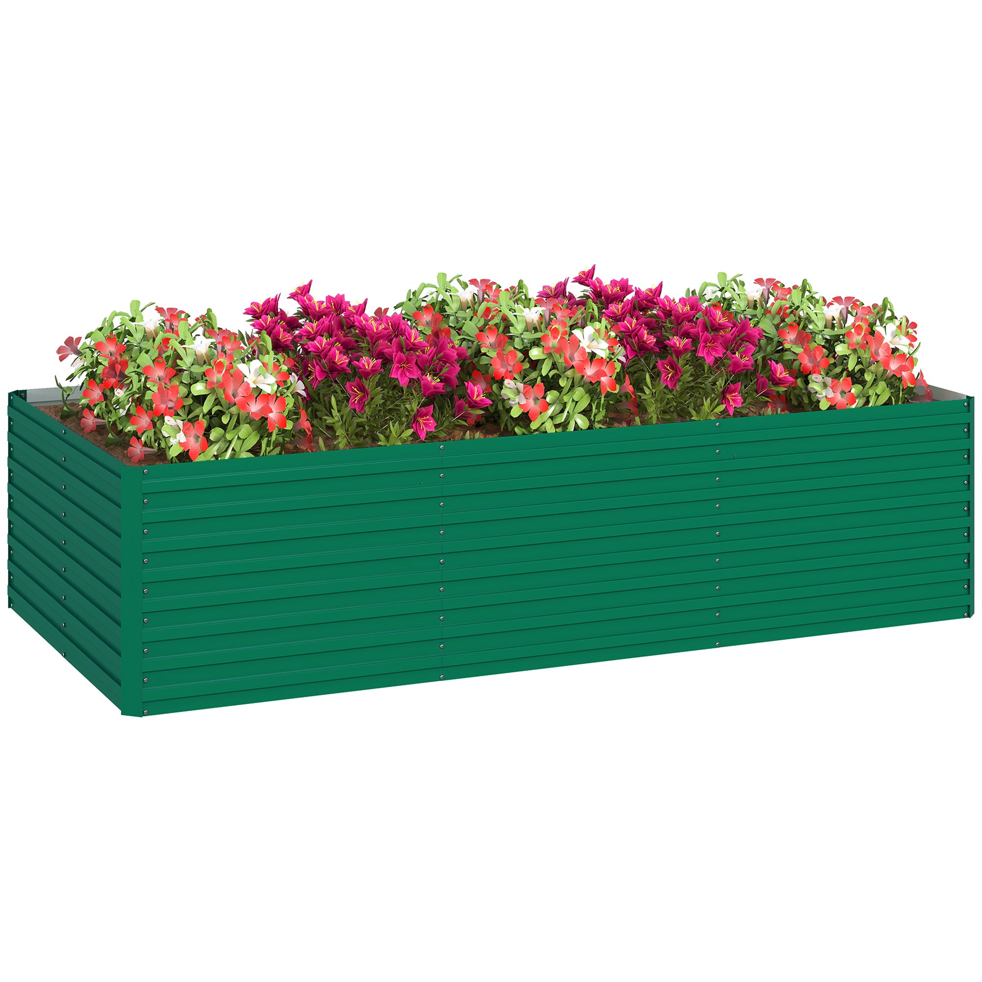 Jardinière surélevée galvanisée rectangulaire pour l'extérieur - fond ...