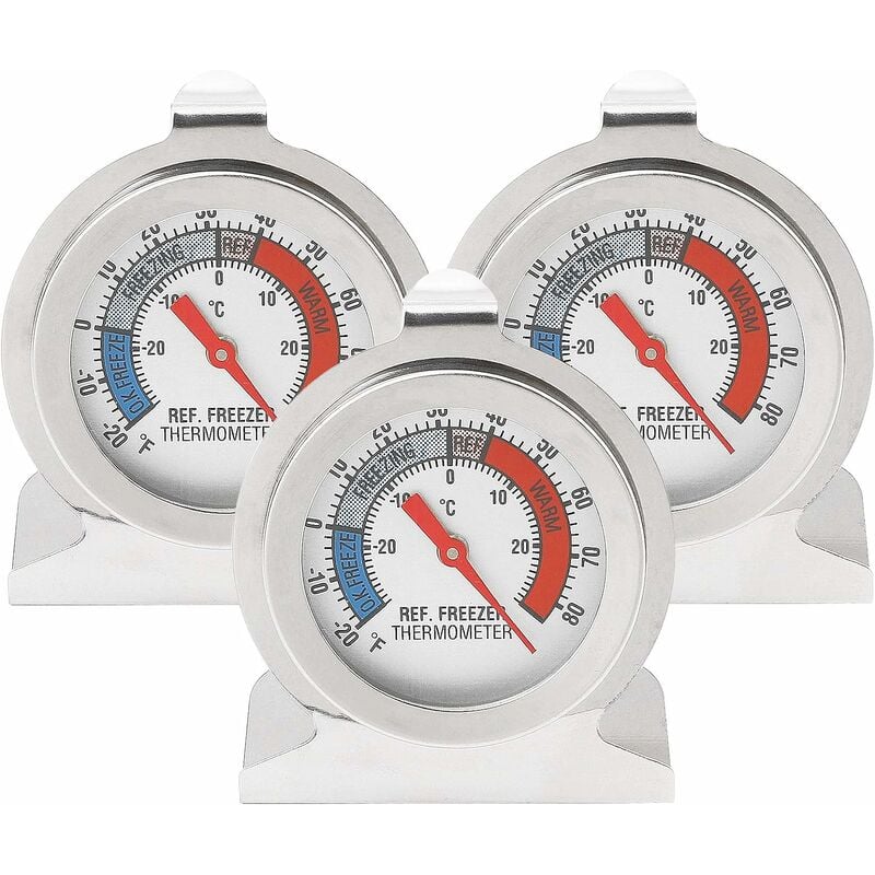 Paquete de 3 termómetros para refrigerador, refrigerador de prueba ...