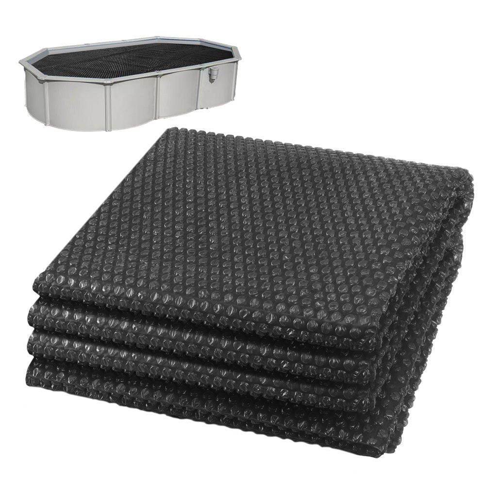 VOUNOT® Cubierta Solar Piscina Rectangular 600x400cm, Negro | Leroy Merlin