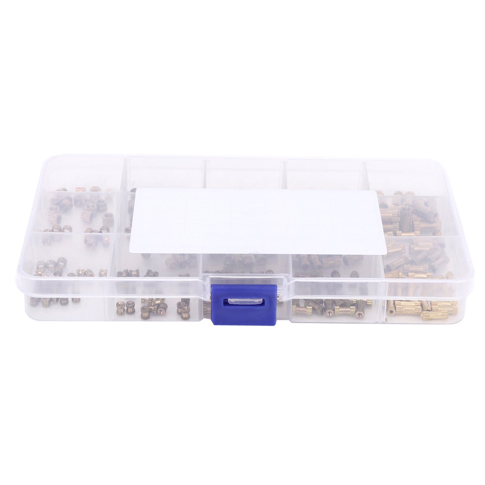 250 pz/set M2 M3 M4 Knurl Insert Dado Inserto Ottone Dadi 3MM 4MM 6MM ...