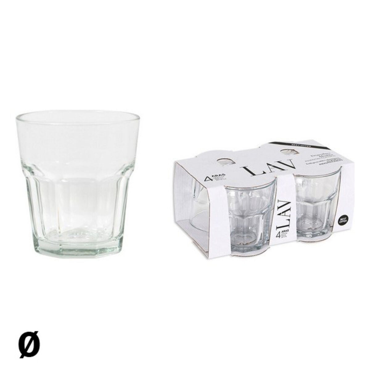 Set de Verres LAV Aras 325 ml (4 Unités) | Leroy Merlin