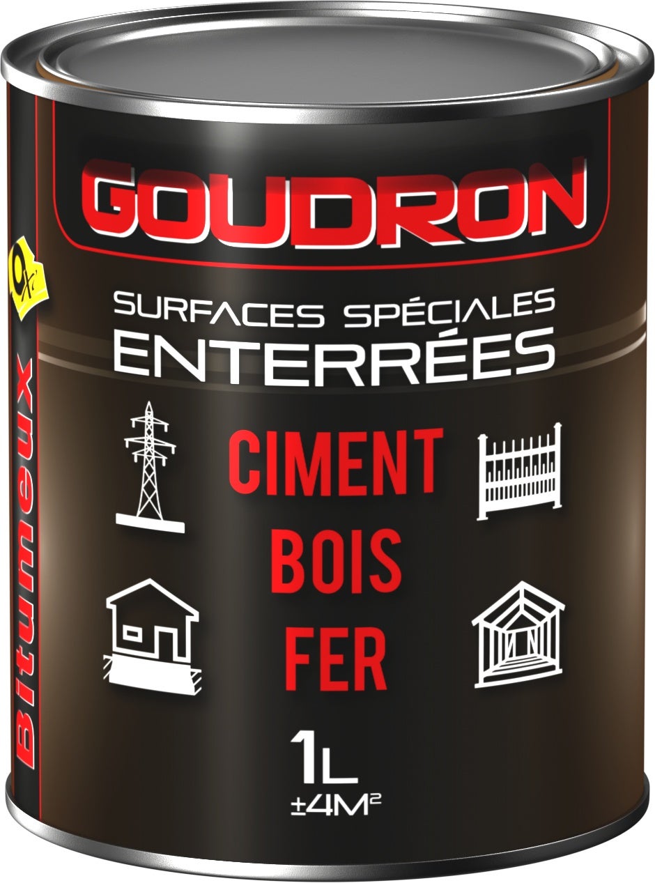 Goudron bitumeux - surfaces spéciales enterrées Owatrol GOUDRON 1 litre ...