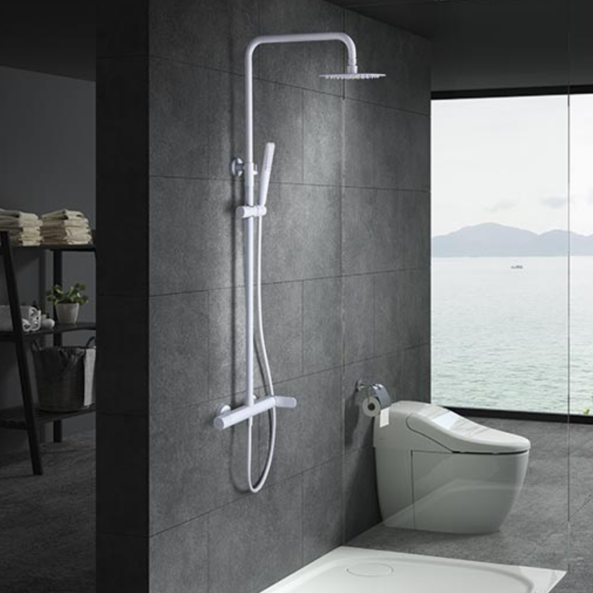 IMEX - Columna Ducha con Grifo | Kit de Ducha con Rociador Antical ...