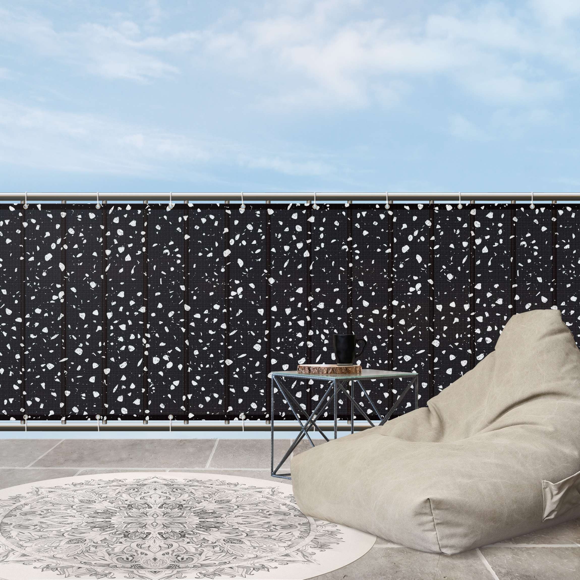 Telo frangivista per balcone - Motivo terrazzo dettagliato a Palermo ...