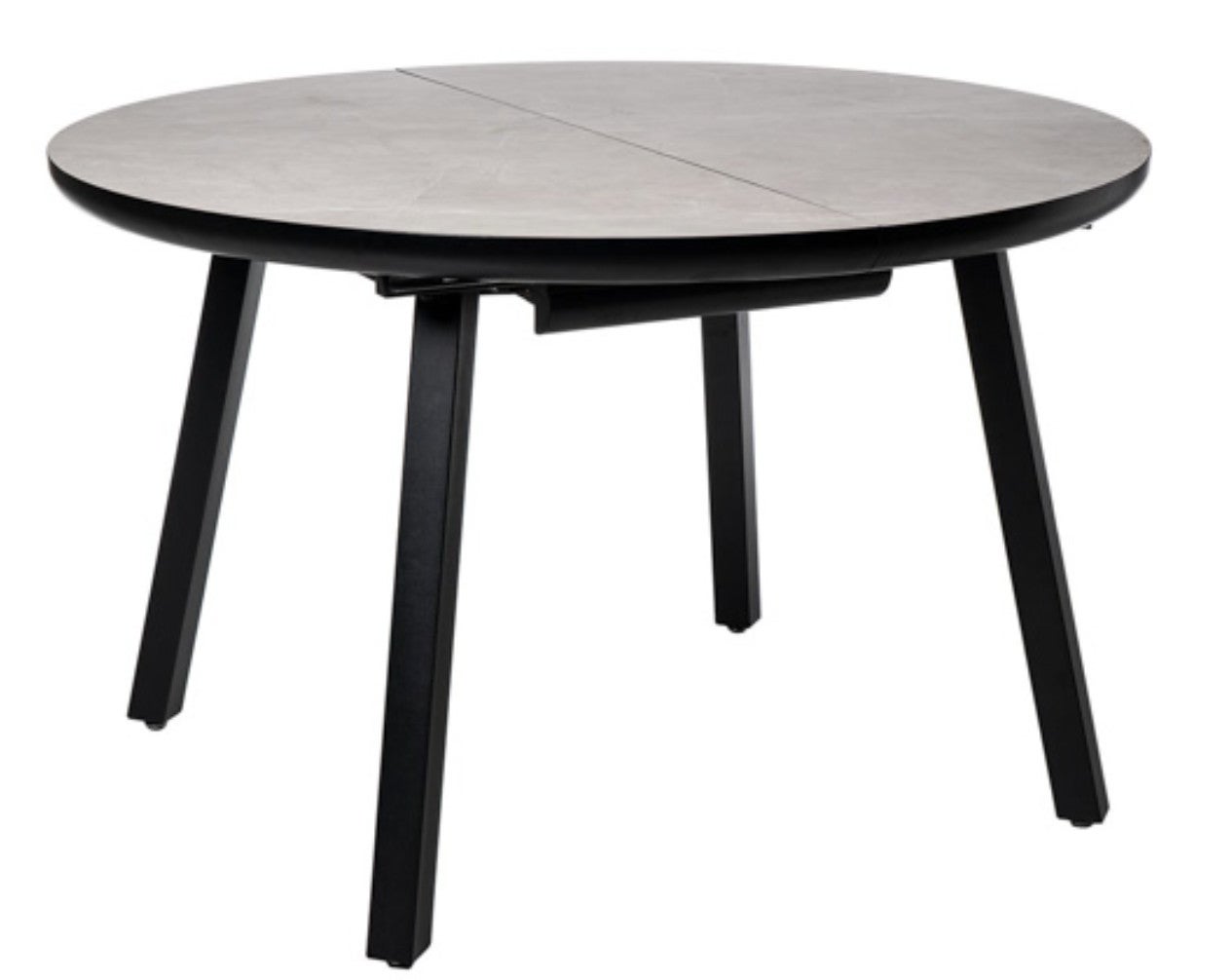 Table ronde extensible intérieur ou extérieur Katty-Couleur Gris ...