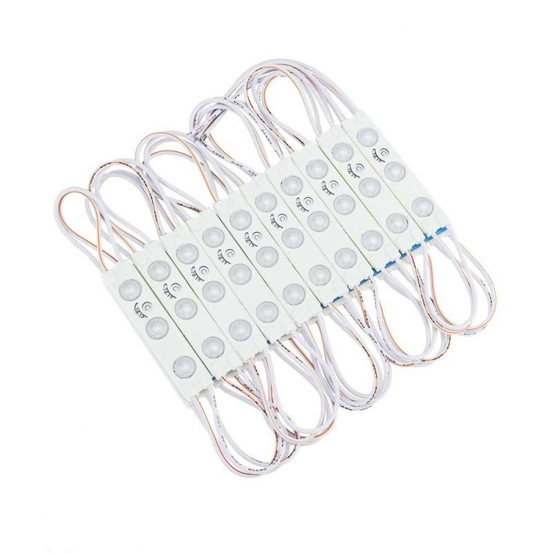 Modulo Led 12V 3smd 28x35 0,72W Rojo IP65 pack de 10 und | Leroy Merlin