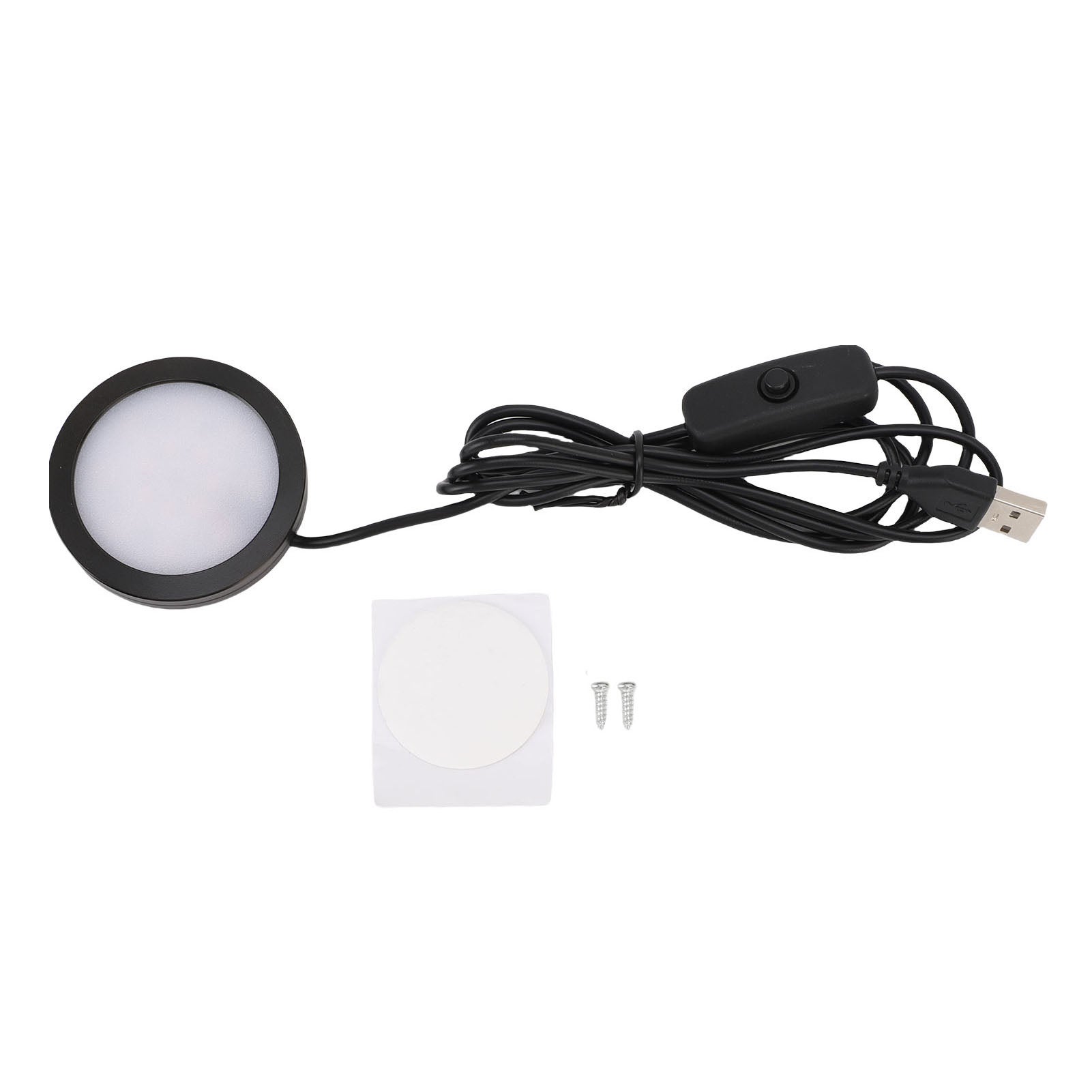 Spot LED rond ultra-fin en aluminium, boîtier sous meuble, câble de 1,5 ...