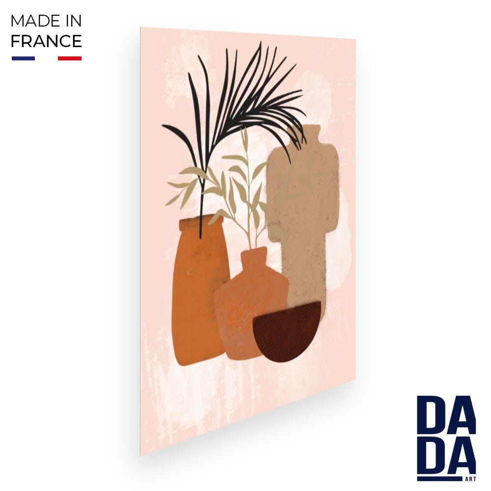 Affiche Vases Bohèmes élégants 40x50cm Fabriqué En France Dada