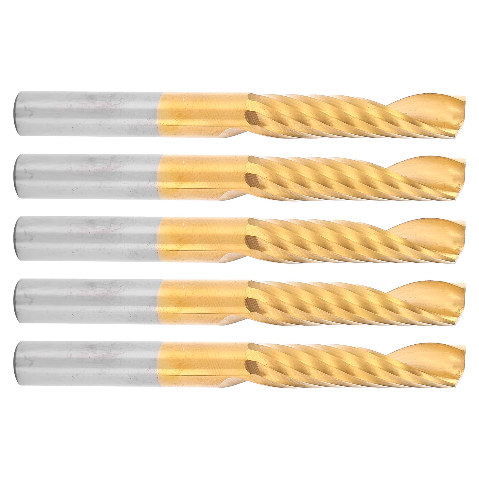 Juego de 5 brocas para fresadora en espiral de acero de alta velocidad ...