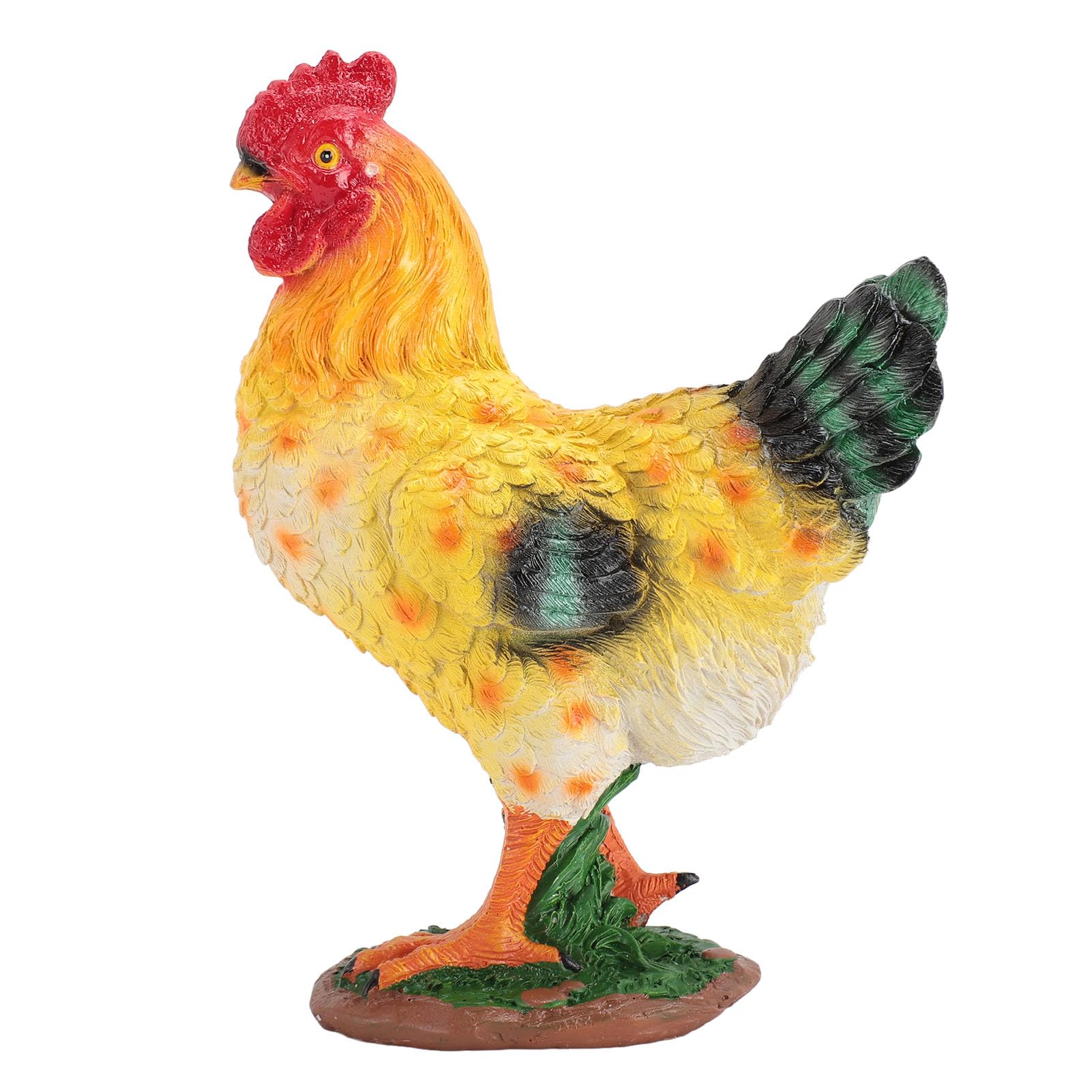 Figura de pollo de resina, estatua de pollo, colección de animales de ...