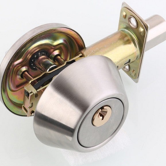 Cylindre Simple en Acier Argenté avec Targette - Serrure à Bouton ...