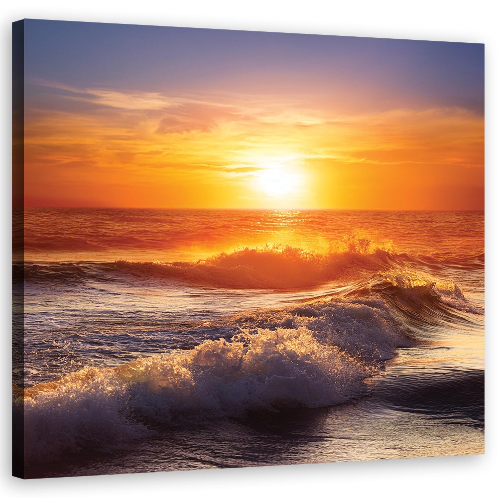 Tableau sur toile, Mer Vague Nature 60x60 | Leroy Merlin