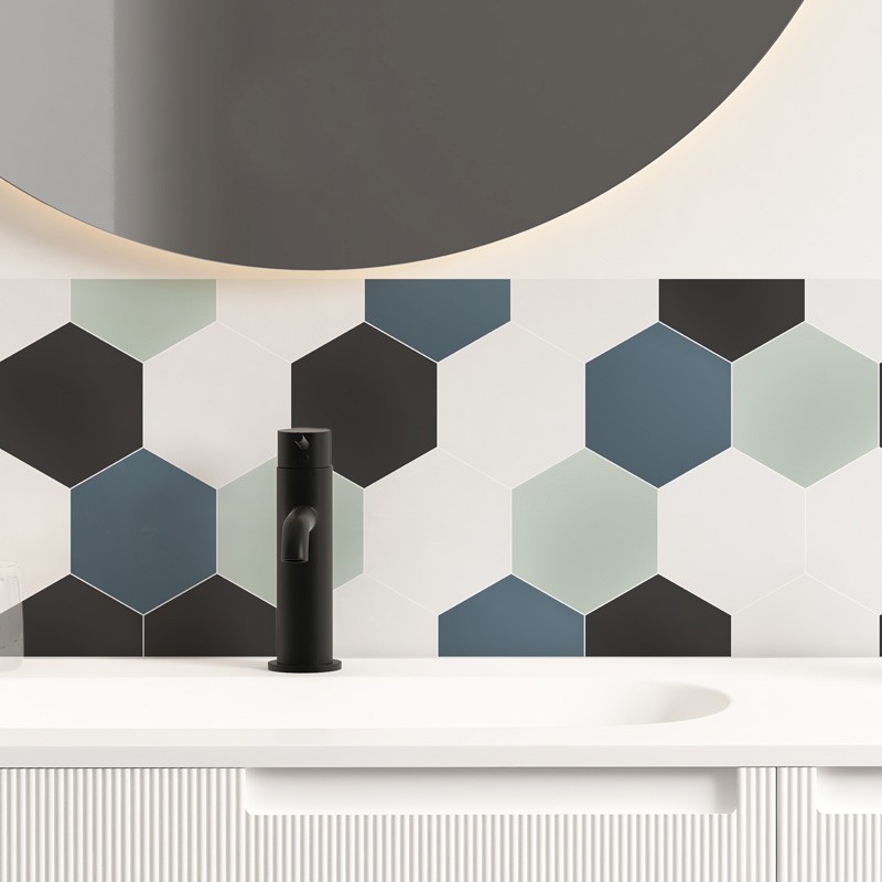 Juego de 2 tiras adhesivas de PVC para baño - 2 x (70 x 30 cm) - 99deco ...