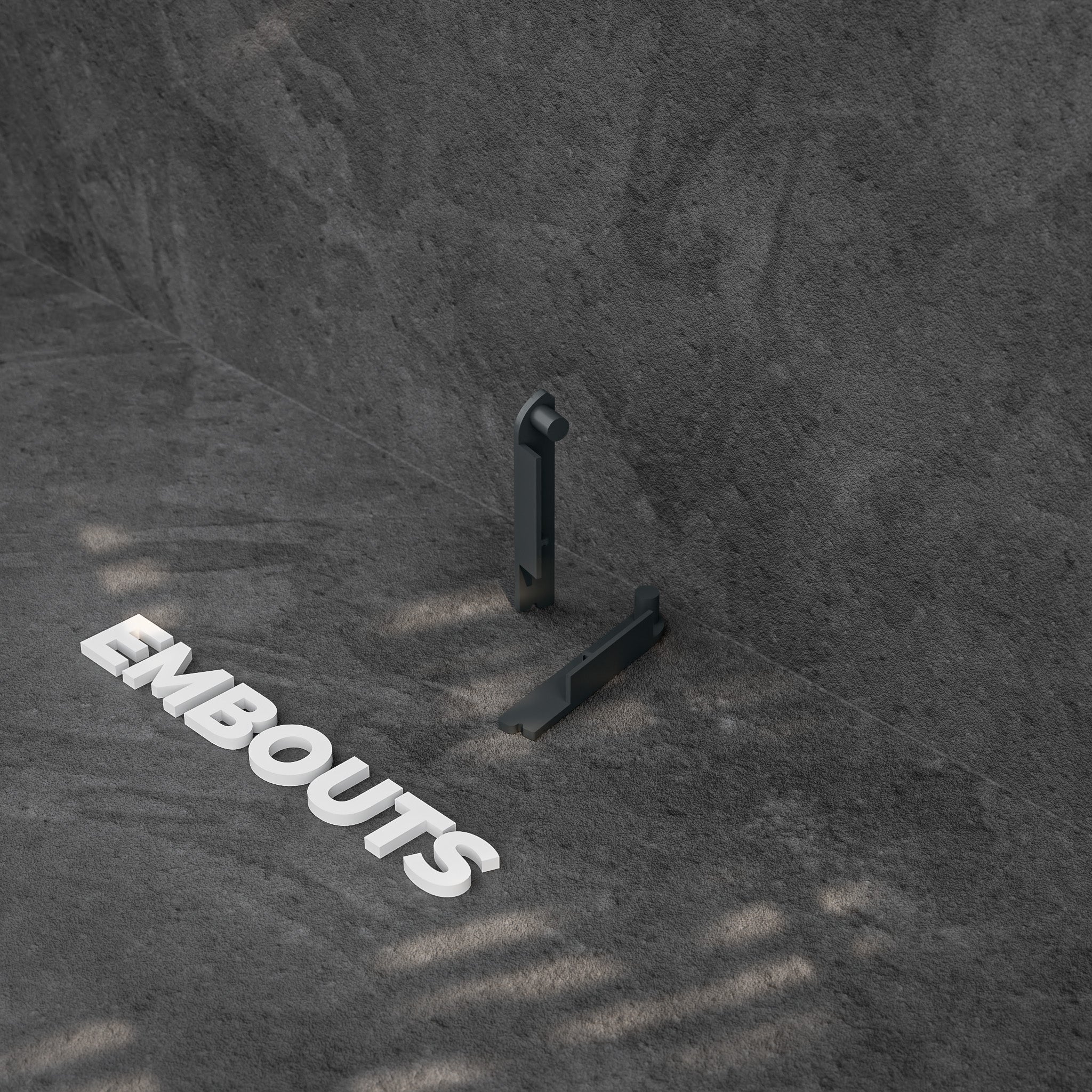 Paire d'Embouts Plinthe Passe-Câble PVC 80 mm - Anthracite | Leroy Merlin