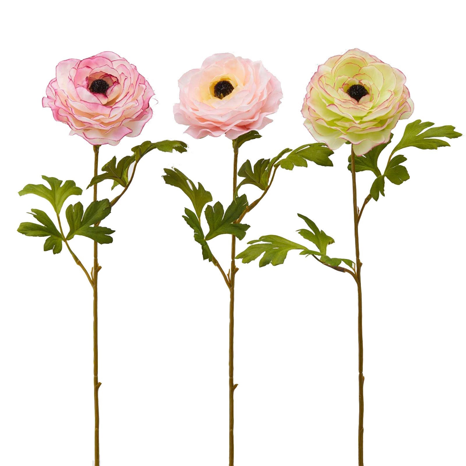 Decorspace Fleur artificielle Renoncule Rex h 60 cm effet réaliste avec ...