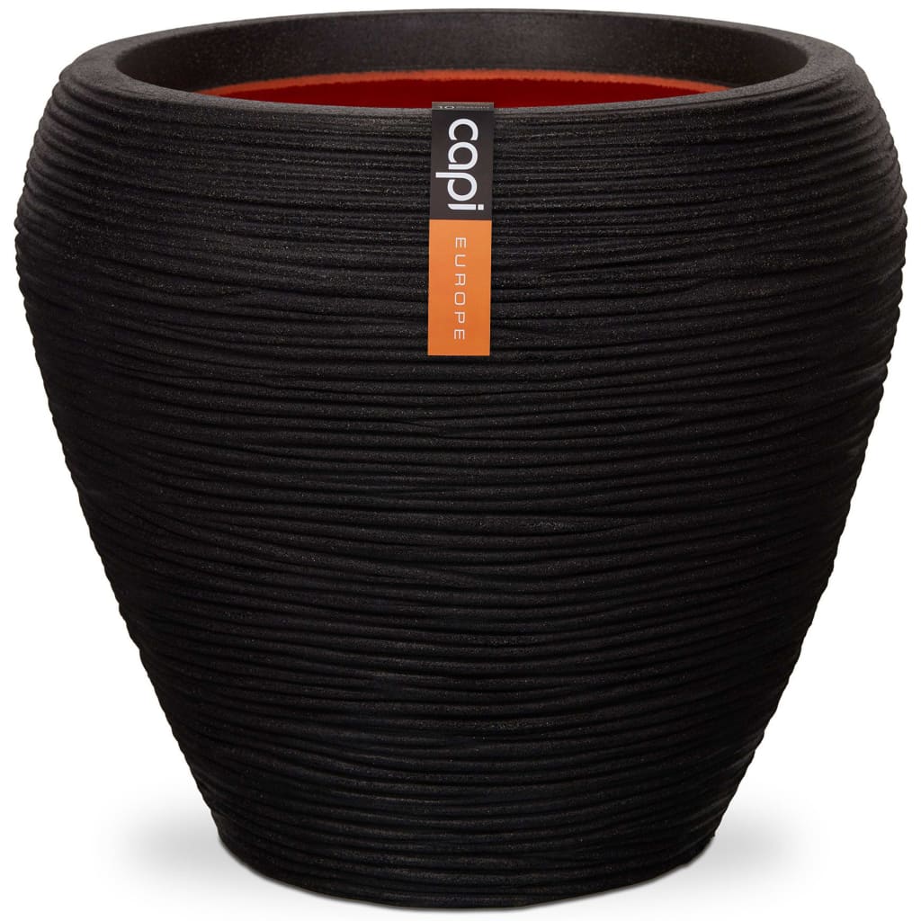 Capi Vaso a Cono Nature Rib 42x38 cm Nero KBLR362 | Leroy Merlin