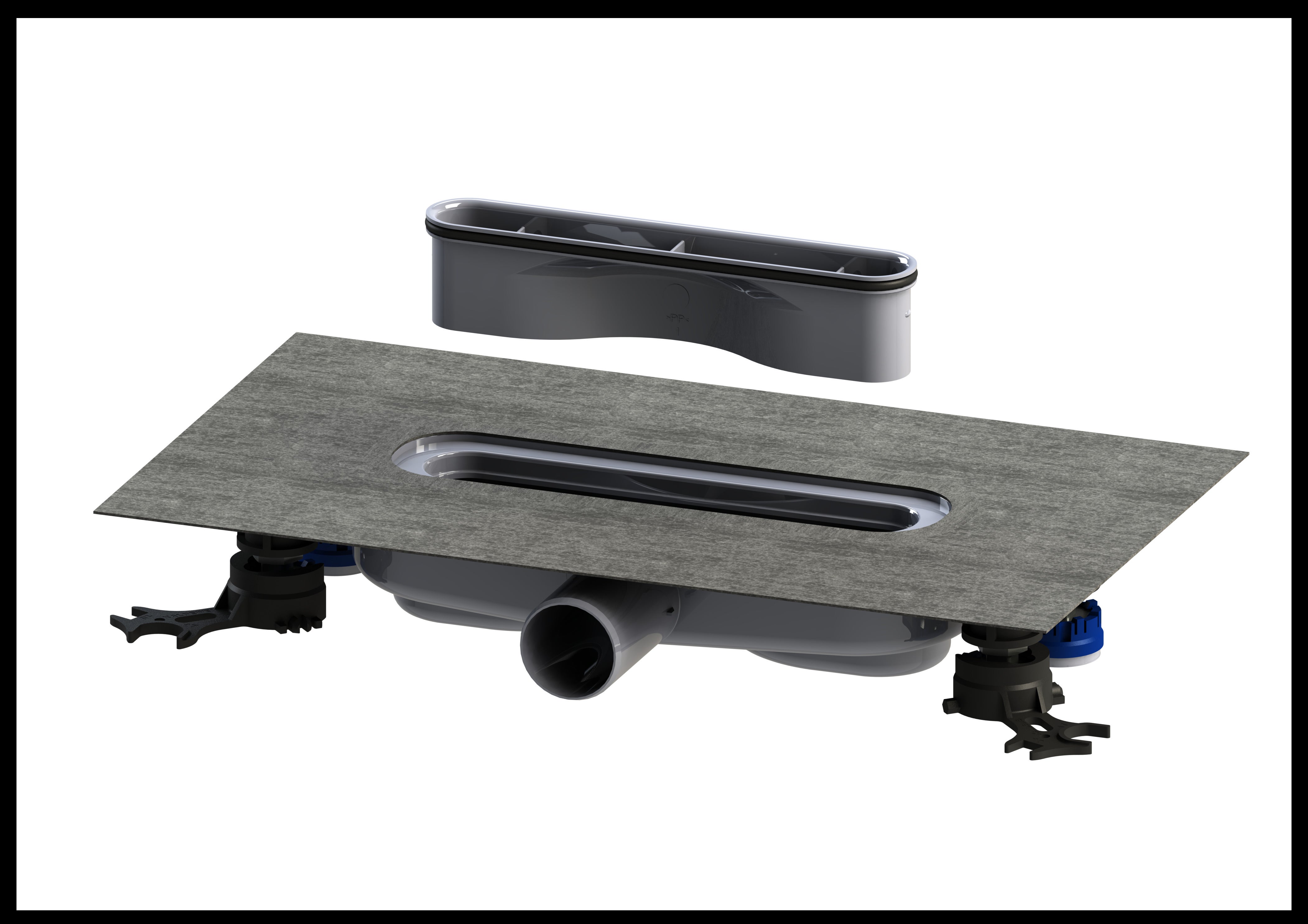 Kaldewei FLOWDRAIN HORIZONTAL FLAT 4204, Set de garniture d'écoulement ...