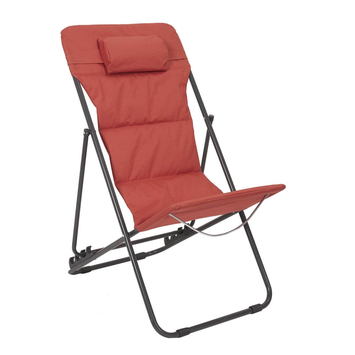 MALAM - Chilienne avec Têtière Tissu Terracotta | Leroy Merlin