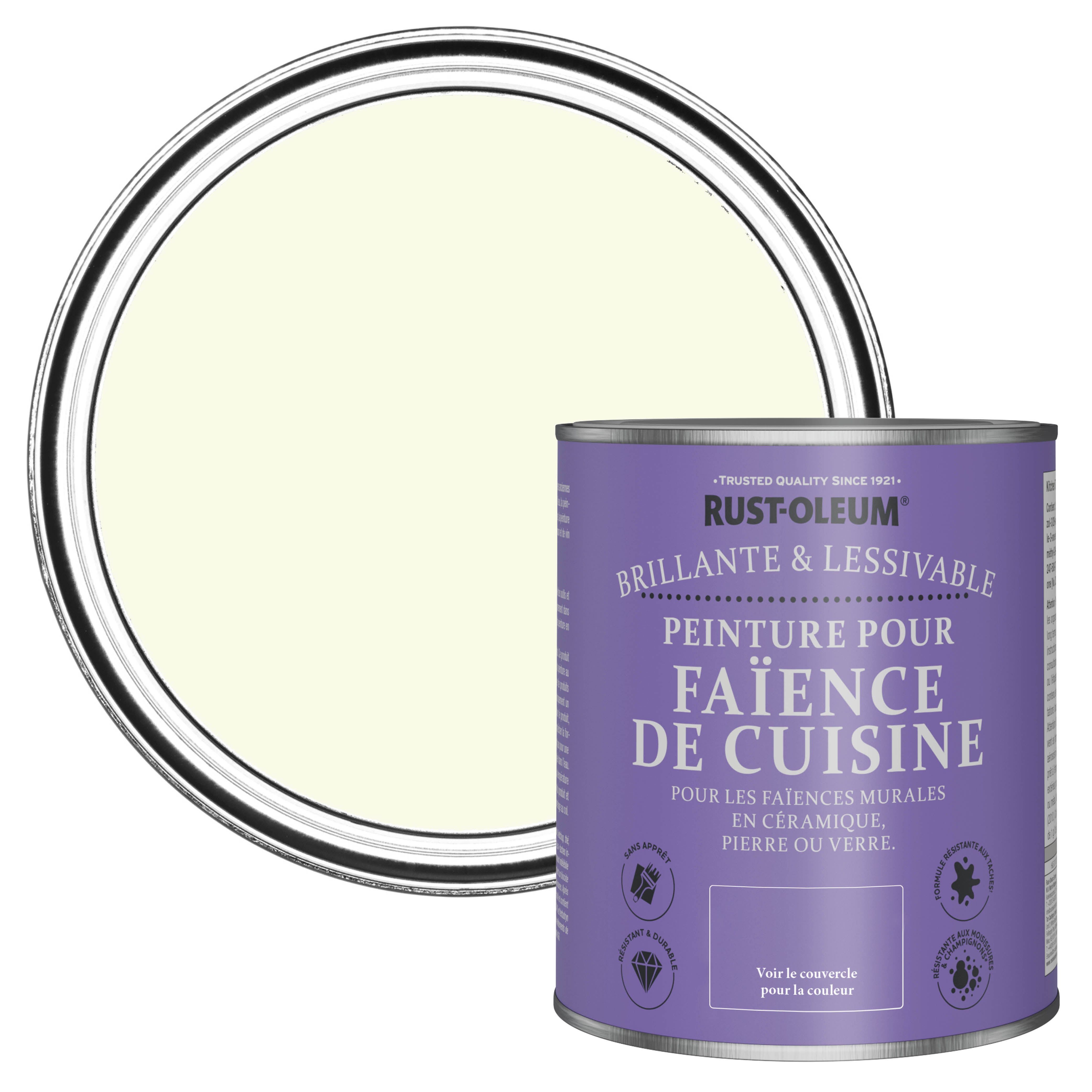 Rust-Oleum Peinture Blanche pour Faïence de Cuisine, Brillant - Sablé ...