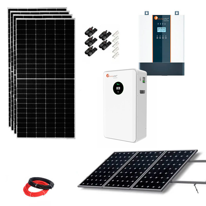 Kit Solar Aislada Con wifi incluido inversor SPF 5000W, modulos o ...