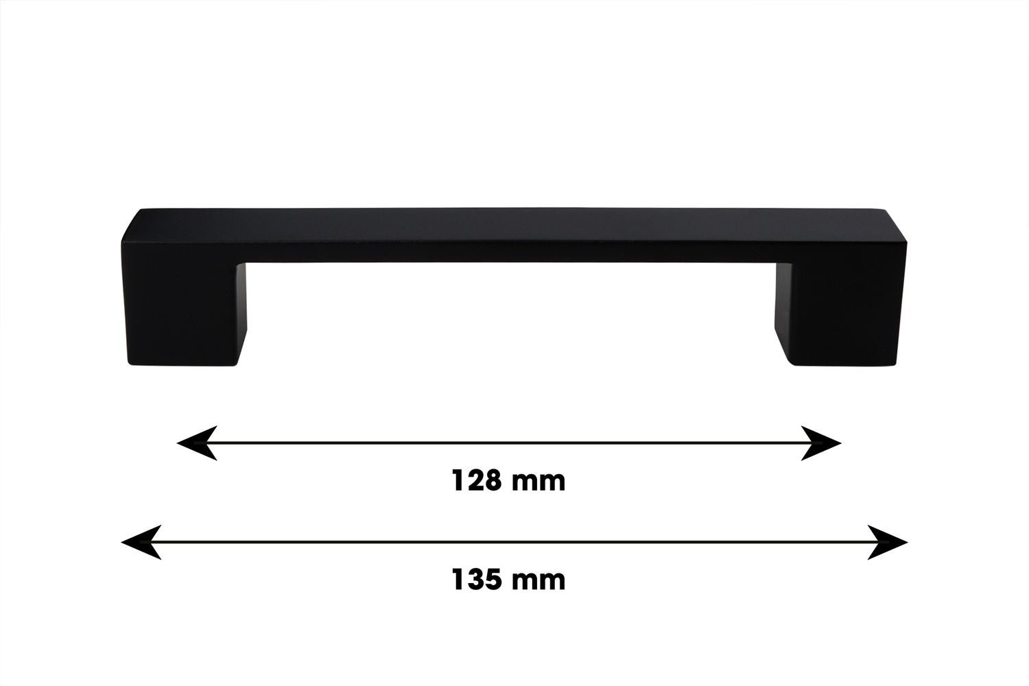 Wovar Poignée meuble noire Cube - Distance de perçage 128 mm - Par ...