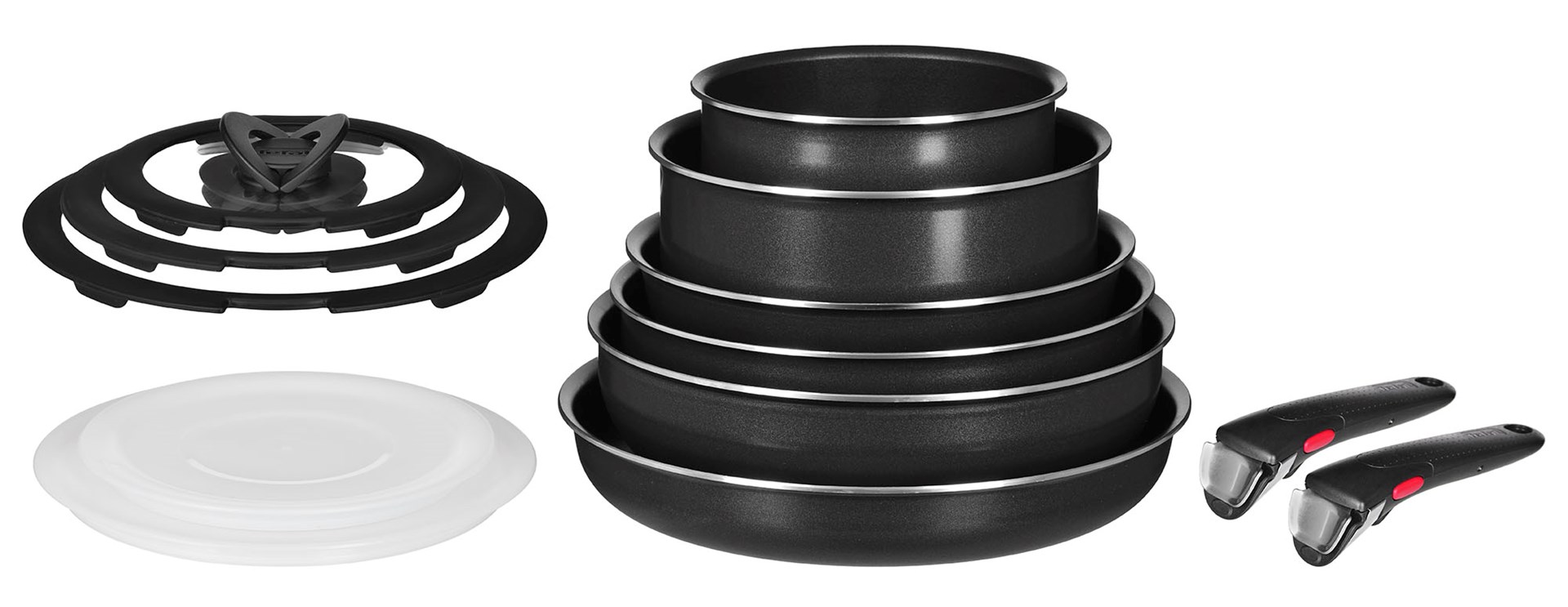 Juego de ollas TEFAL Ingenio Easy Cook Clean de 13 piezas | Leroy Merlin