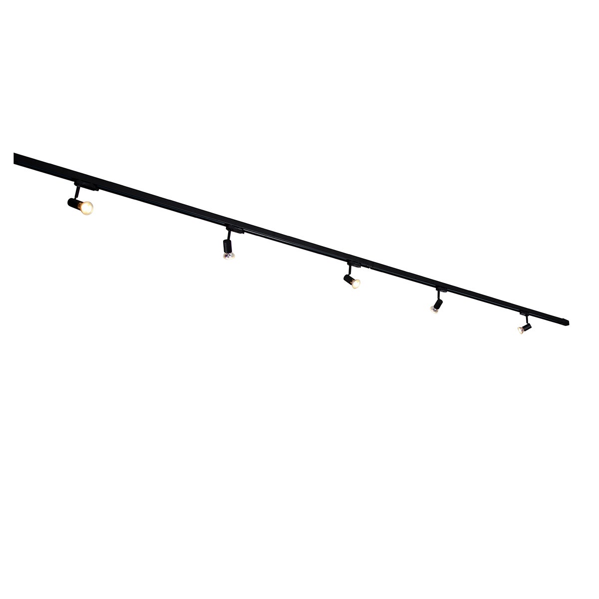 Système de rail luminaire plafond compatible pour led - moderne noir 5 ...