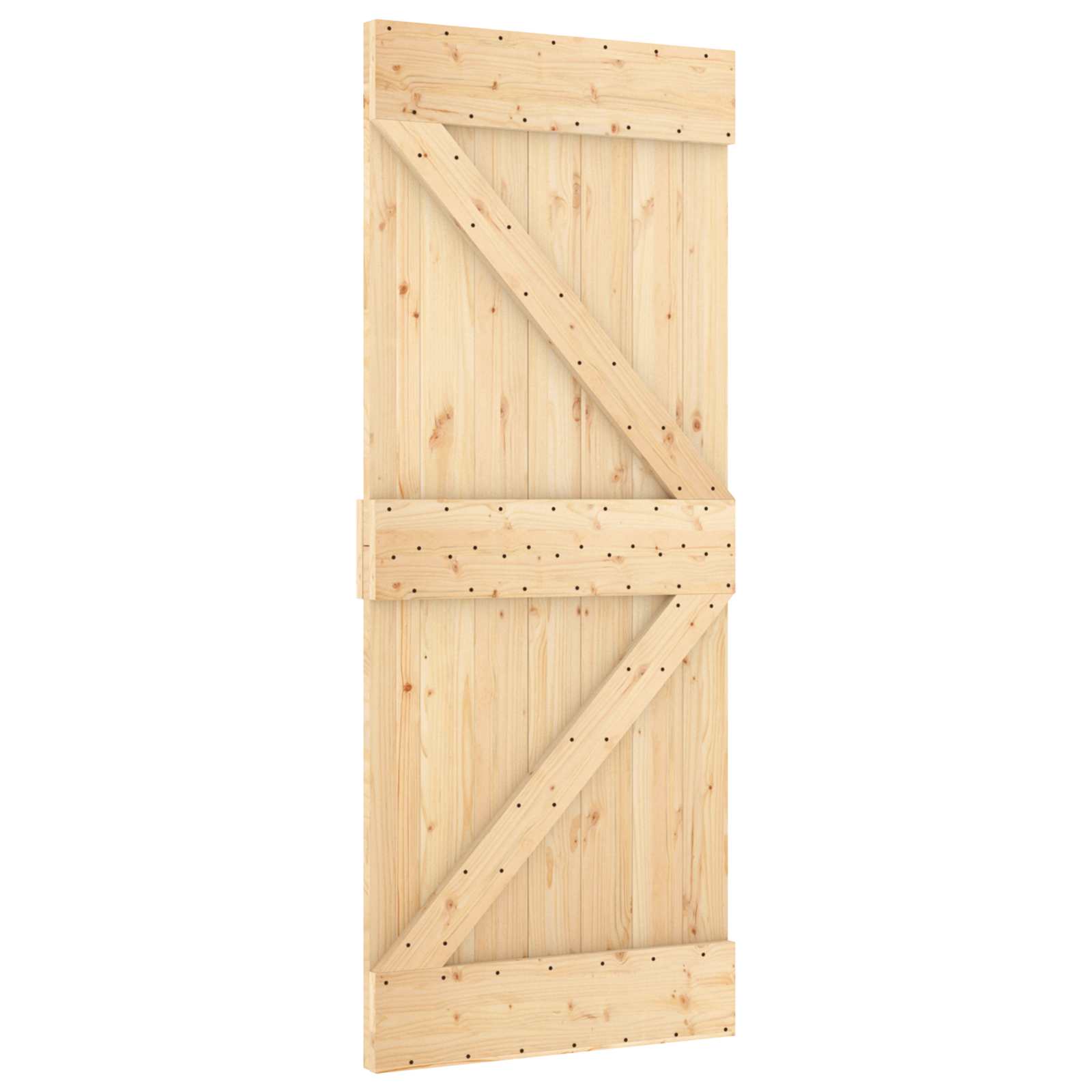 Porte NARVIK Naturel 85 x 210 cm Bois de pin massif | Leroy Merlin