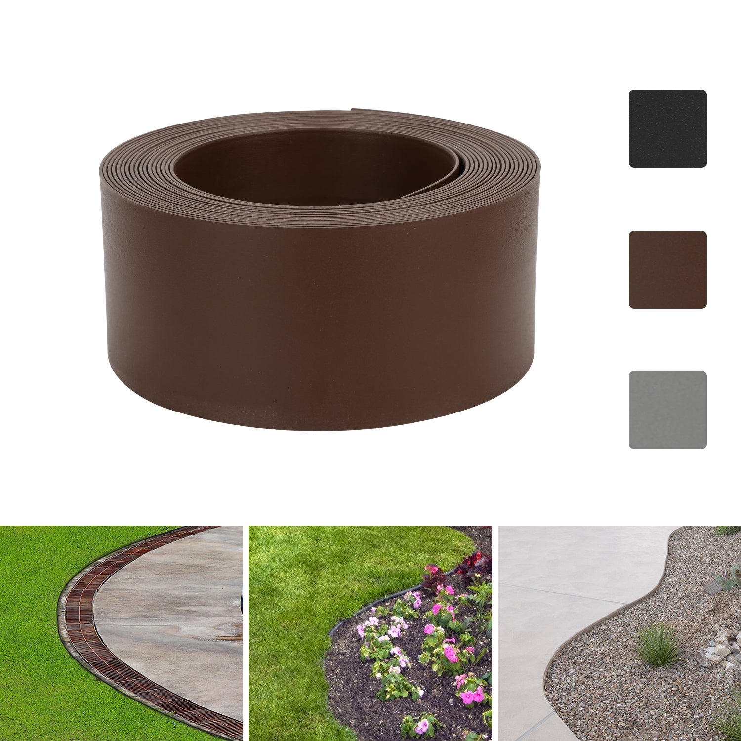 Bordure de jardin Bordure de pelouse flexible Bordure de lit en ...