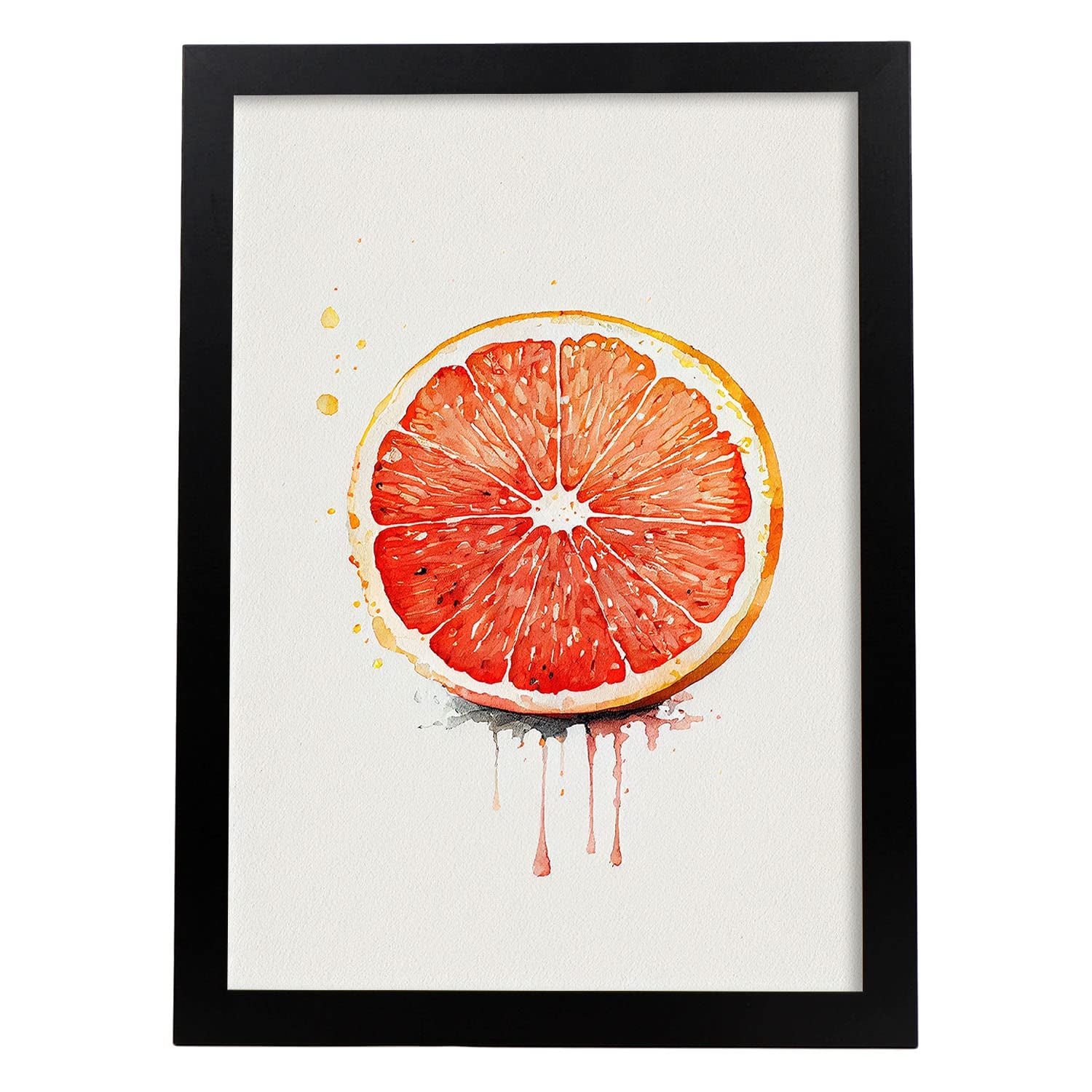 Nacnic Poster De Pomelo A Todo Color Ilustraciones De Frutas Verduras Y ...