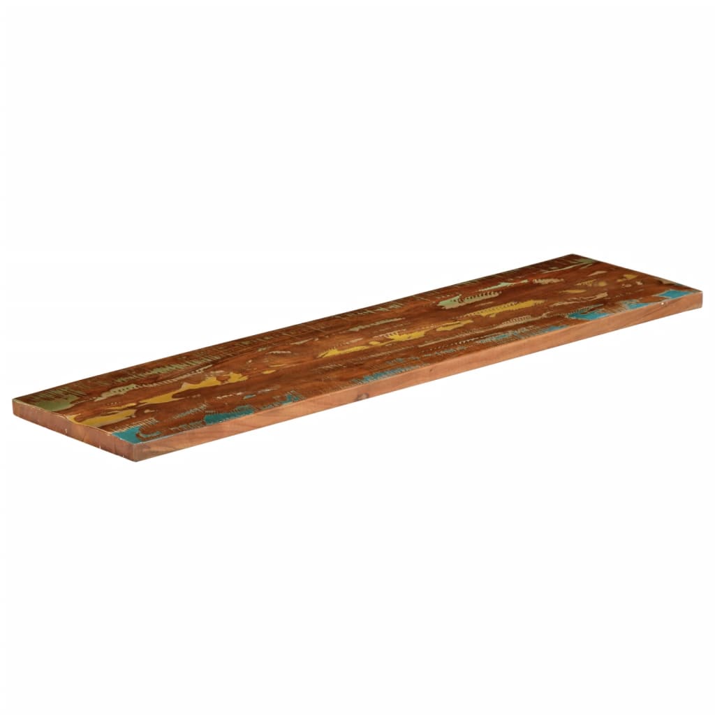 Tablero Mesa Rectangular Madera Maciza Reciclada 120x30x25 Cm Leroy
