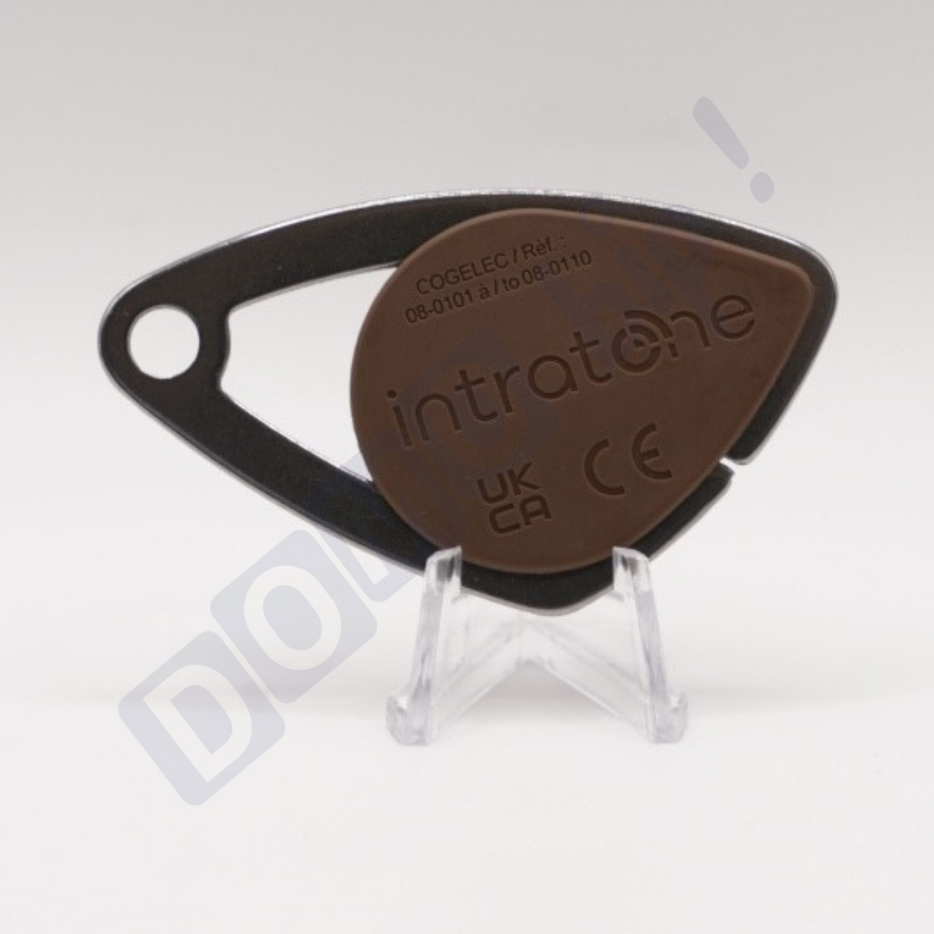 Badge électronique Intratone marron - Technologie MIFARE en inox - Réf ...