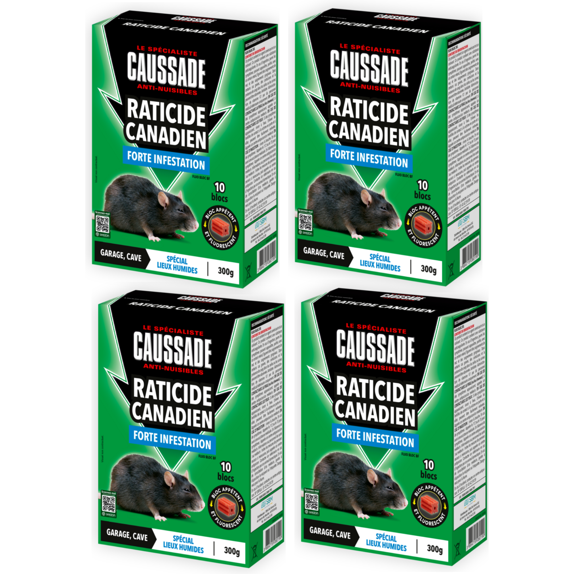 CAUSSADE Raticide Canadien - Anti Rats - Efficacité Radicale - Lieux ...