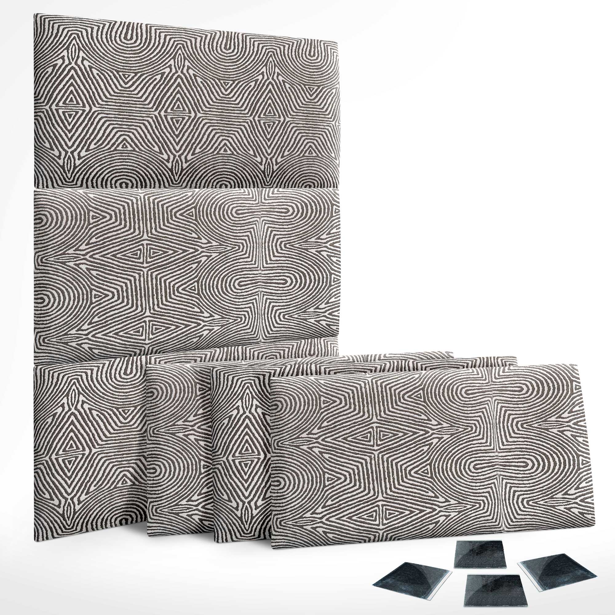 DHOME Juego de 6 Paneles Tapizados Serie Luxury Autoadhesivos para ...