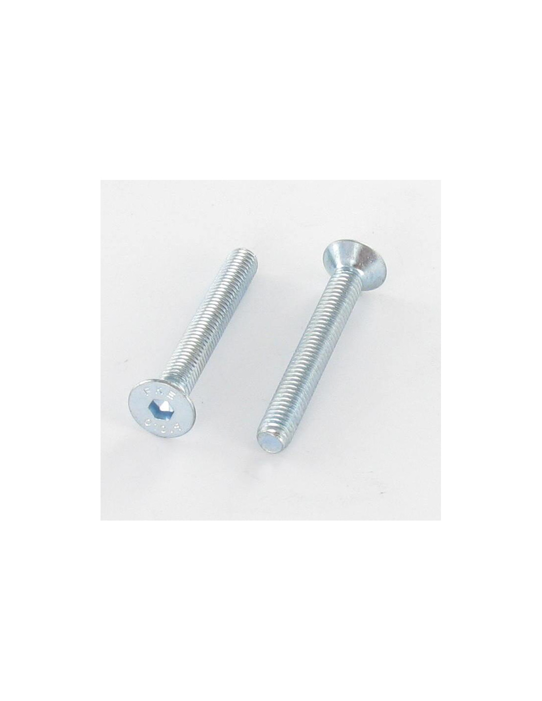 Vis métaux FHC tête fraisée empreinte hexagonale creuse M8X55 Classe 10.9 Acier zingué-100 ...