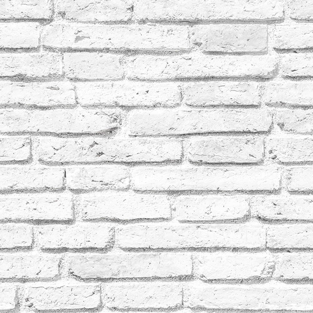 ROLLO PAPEL PINTADO ECONÓMICO TEXTURA LADRILLO BLANCO 0,53x10m LW-3023 ...