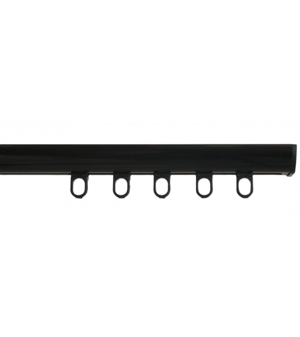 DECORAIL - Tringle Rail Rideau Discret 1 m - Aluminium Coloris - Noir ...