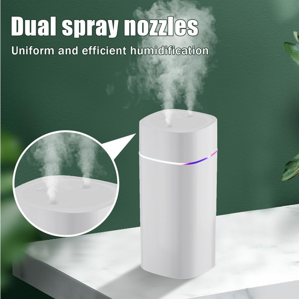 Petit humidificateur d'air, 600 ml USB Humidificateur d'intérieur silencieux avec 2 ouvertures ...
