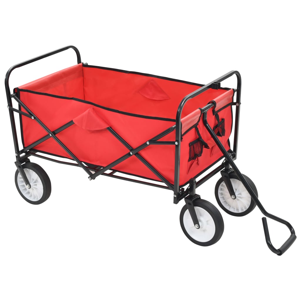 Chariot à main pliable en acier rouge | Leroy Merlin
